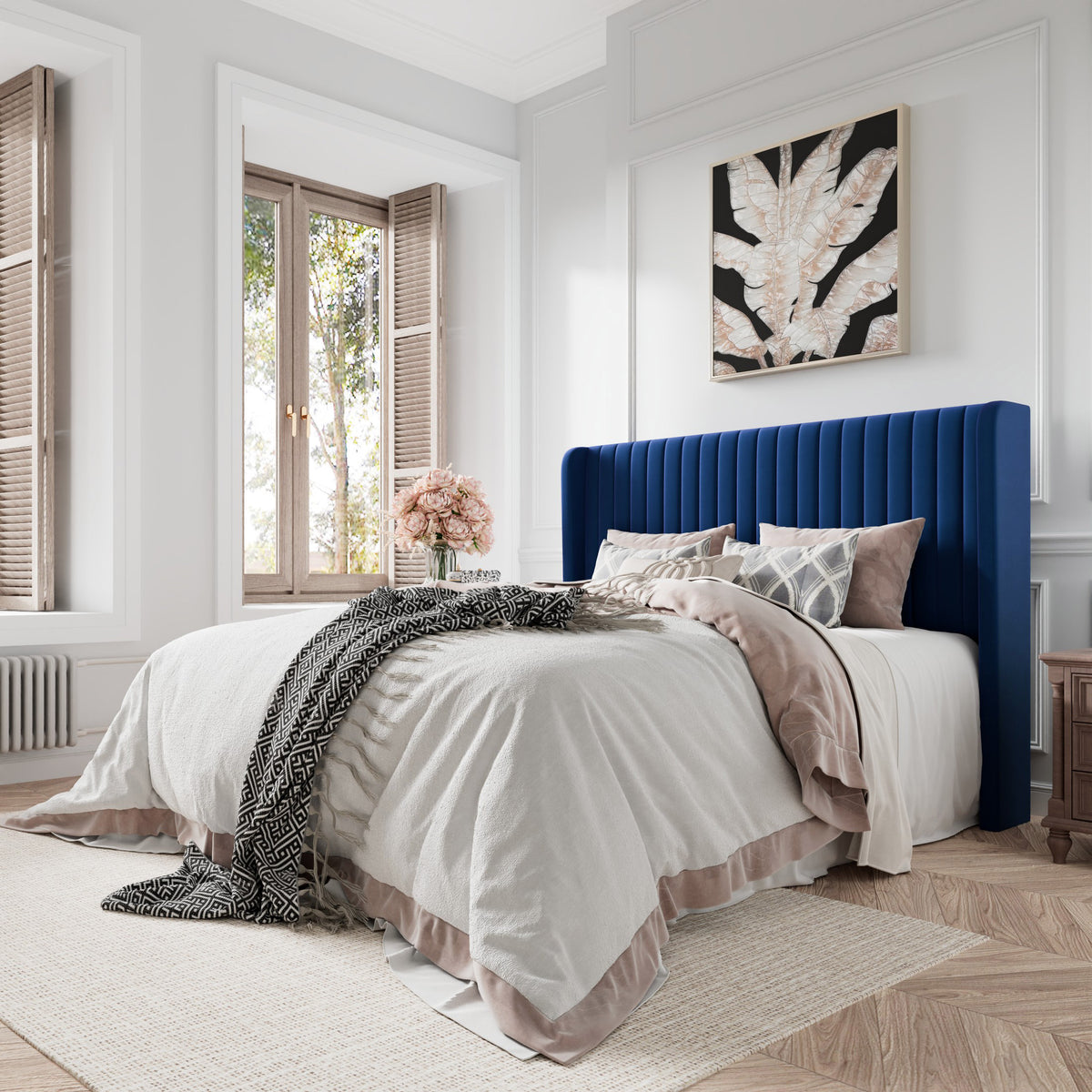 Queen size bed velvet store